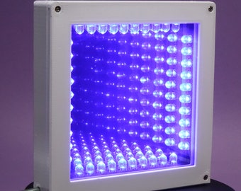 LED Infinity Mirror. Endless Tunnel of Light. Desktop / Tabletop Size ...