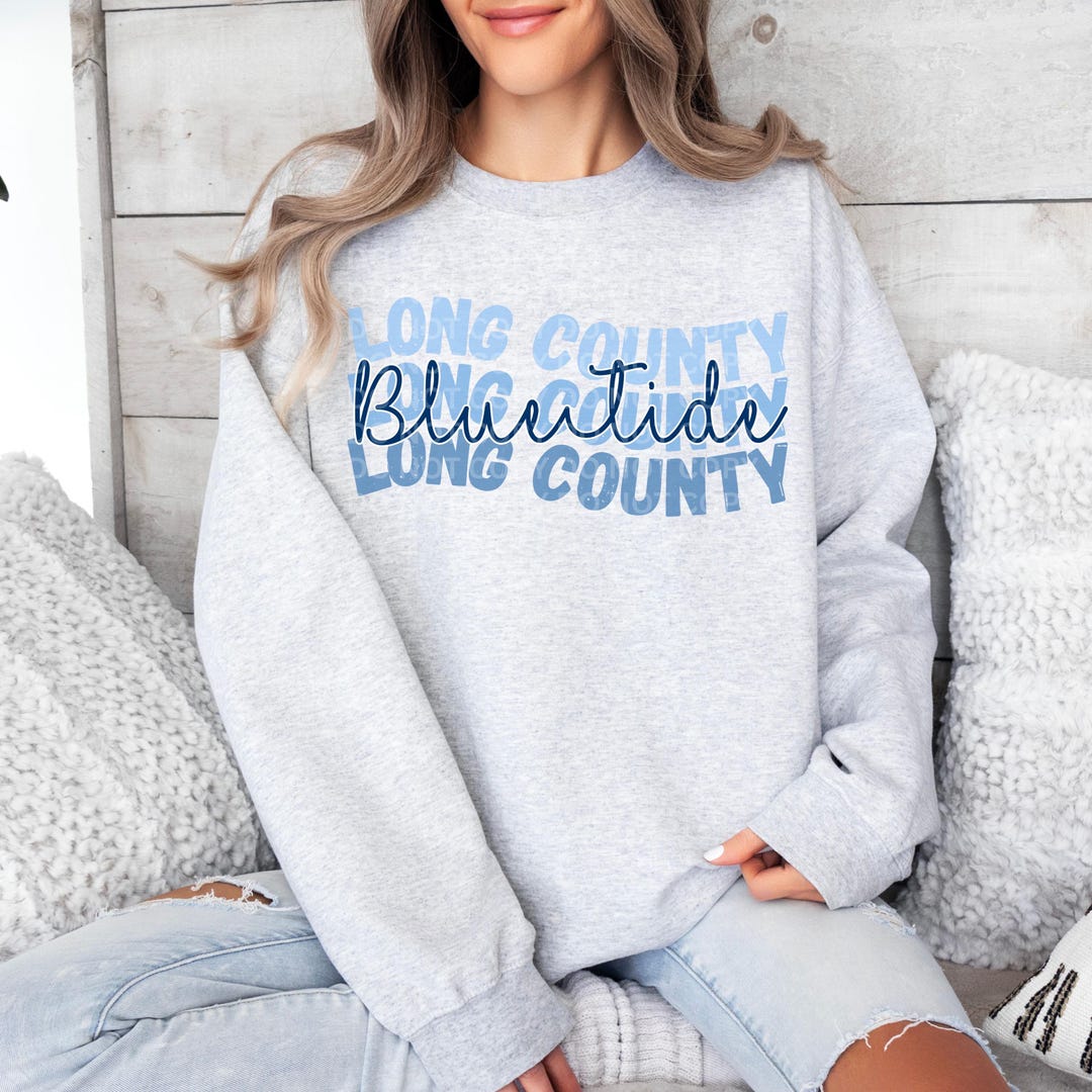 Long County Blue Tide Wavy PNG - Etsy