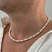Mens Pearl Necklace Shell Pearl Necklace for Men Mens Jewelry Gift Idea ...
