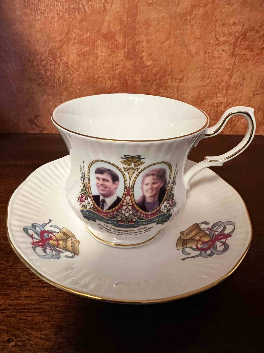 Prince Andrew and Sarah Ferguson Wedding Commemorative Tea Cup and ...