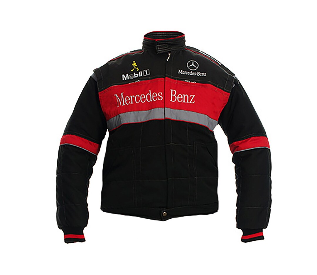 New Men's Mercedes Benz Fan Team Workwear Jacket Workwear Mechanics ...