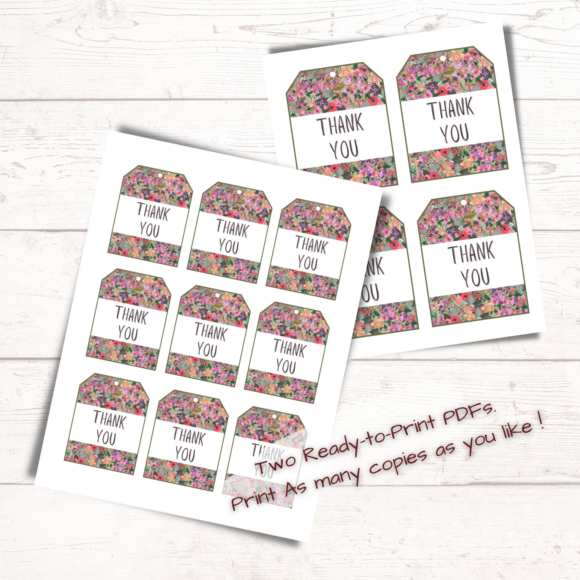 Gift Tags Personalized option Gift Tags Printable PDF | Etsy