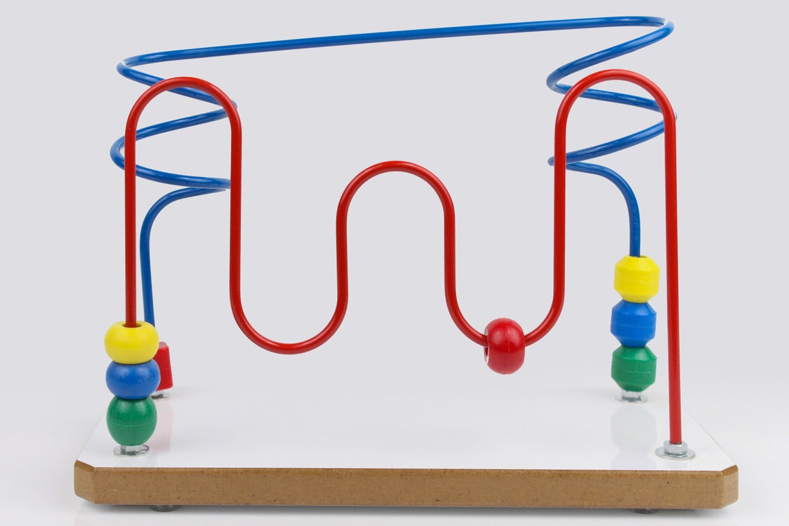 Maze Roller Coaster Maze Labyrinth Handy Motor Skill Loop | Etsy