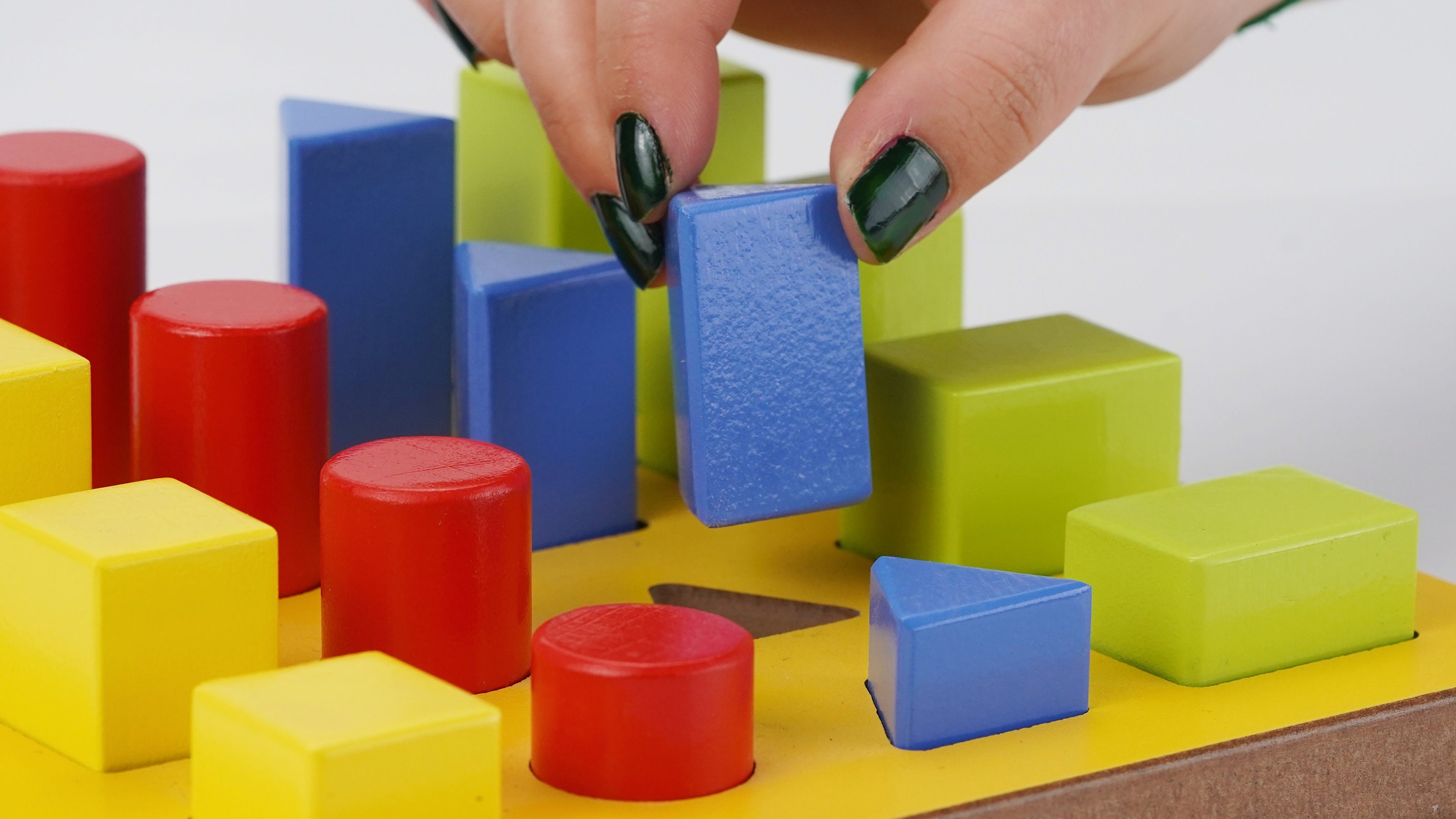 3D Geometric Figure Arranging Educational Shape and Color Puzzle Baby ...