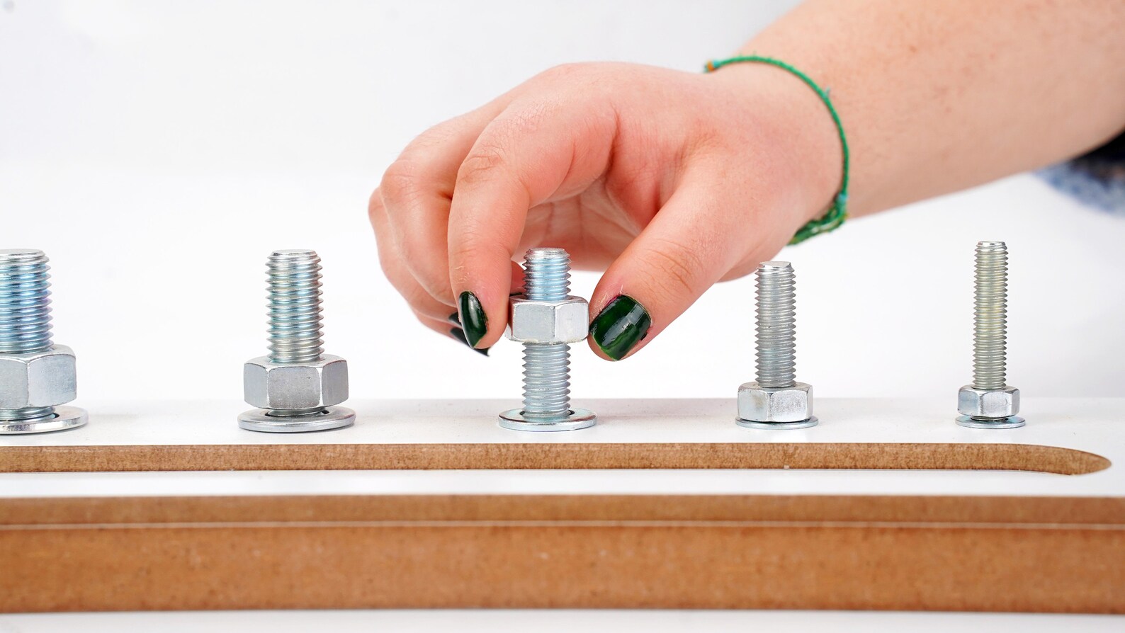 Montessori Screw Board, Practical Motor Skills, Sensory Toy Waldorf ...