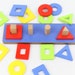 Colorful Geometric Arranging Game for Toddlers Educational - Etsy