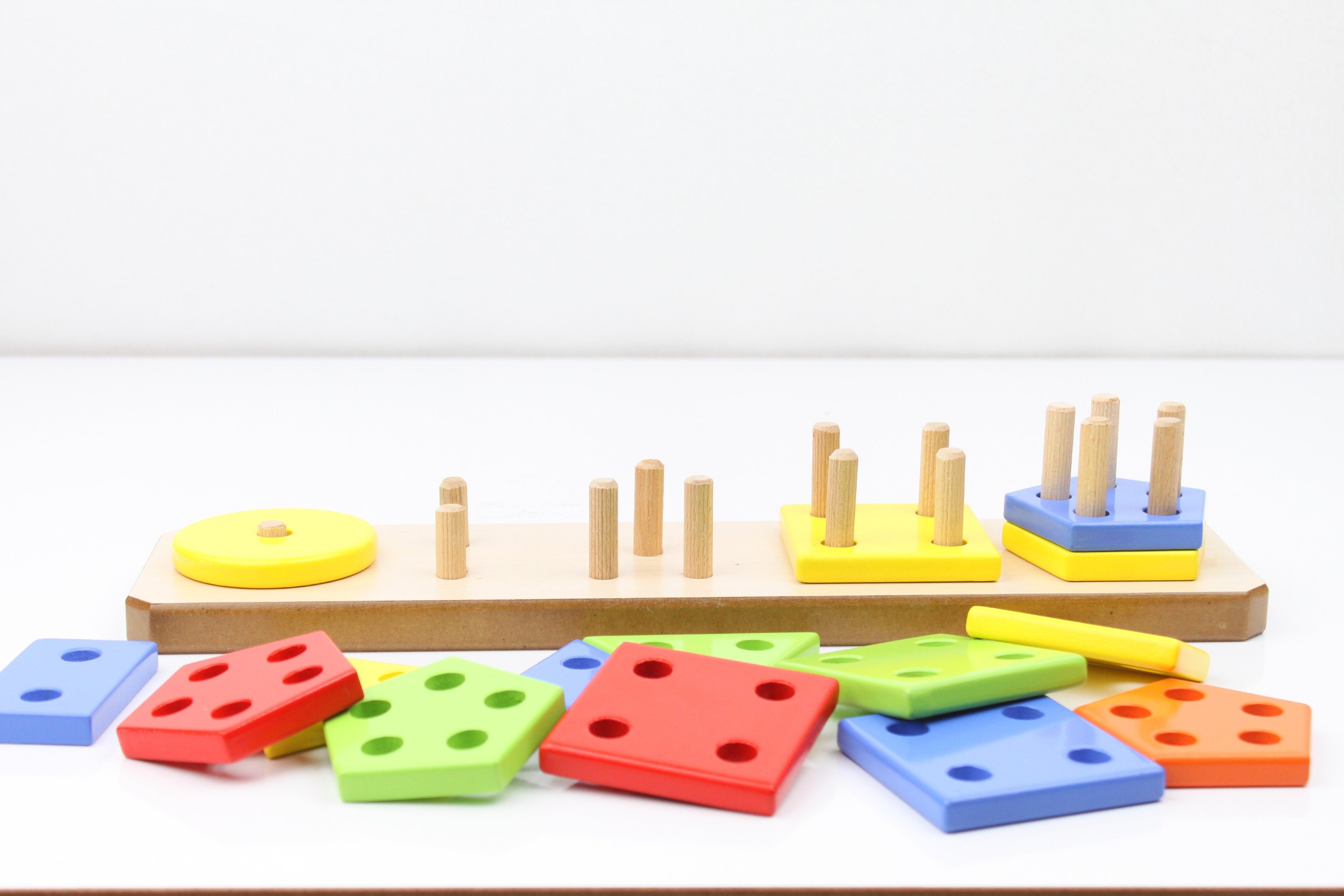 Colorful Geometric Arranging Game for Toddlers Educational - Etsy