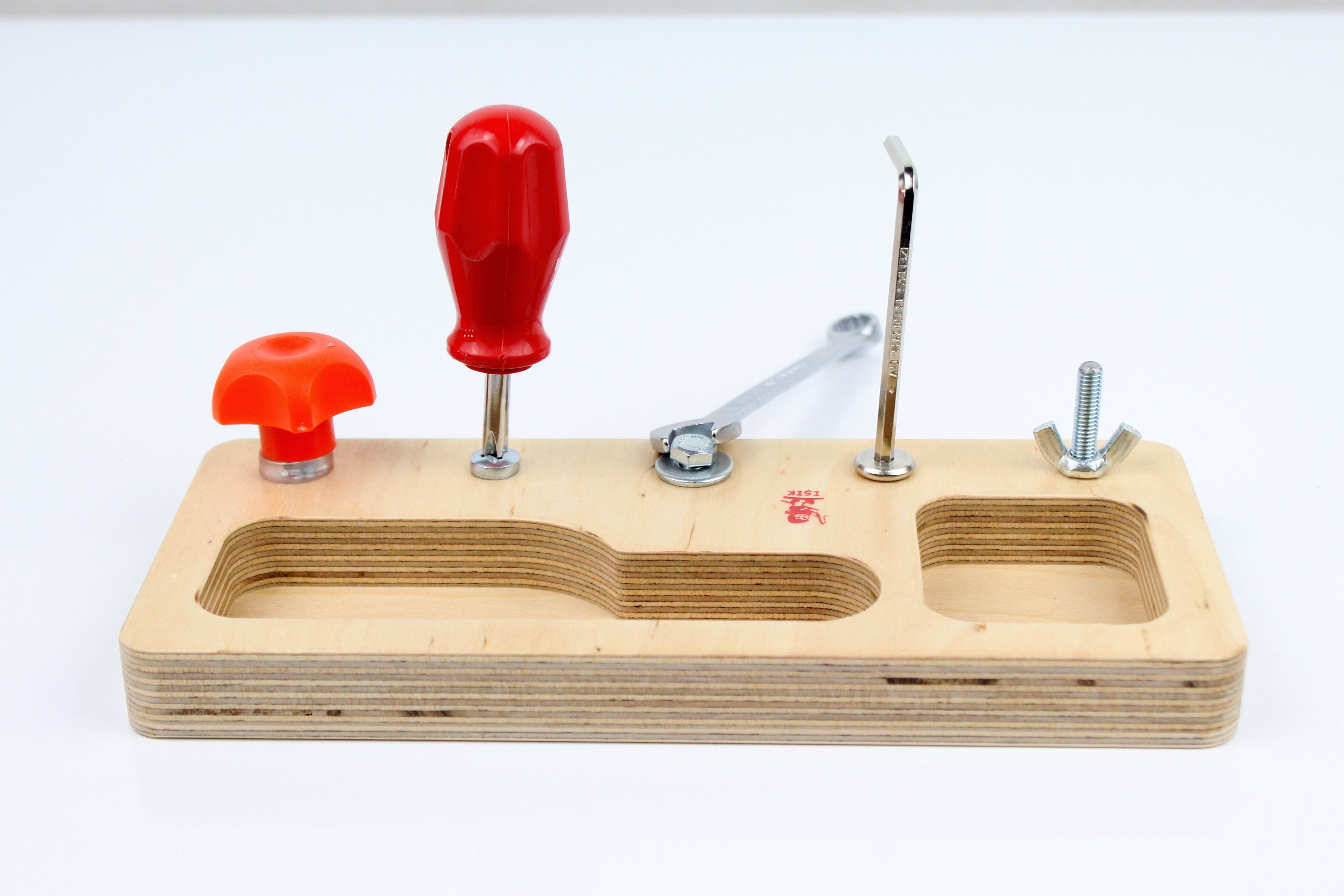 Montessori Screw Board, Practical Motor Skills, Sensory Toy Waldorf ...