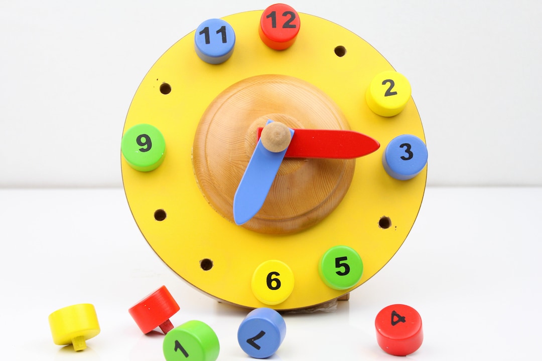 Clock Learning Puzzle, Minute Puzzle, Wooden Puzzle - Etsy