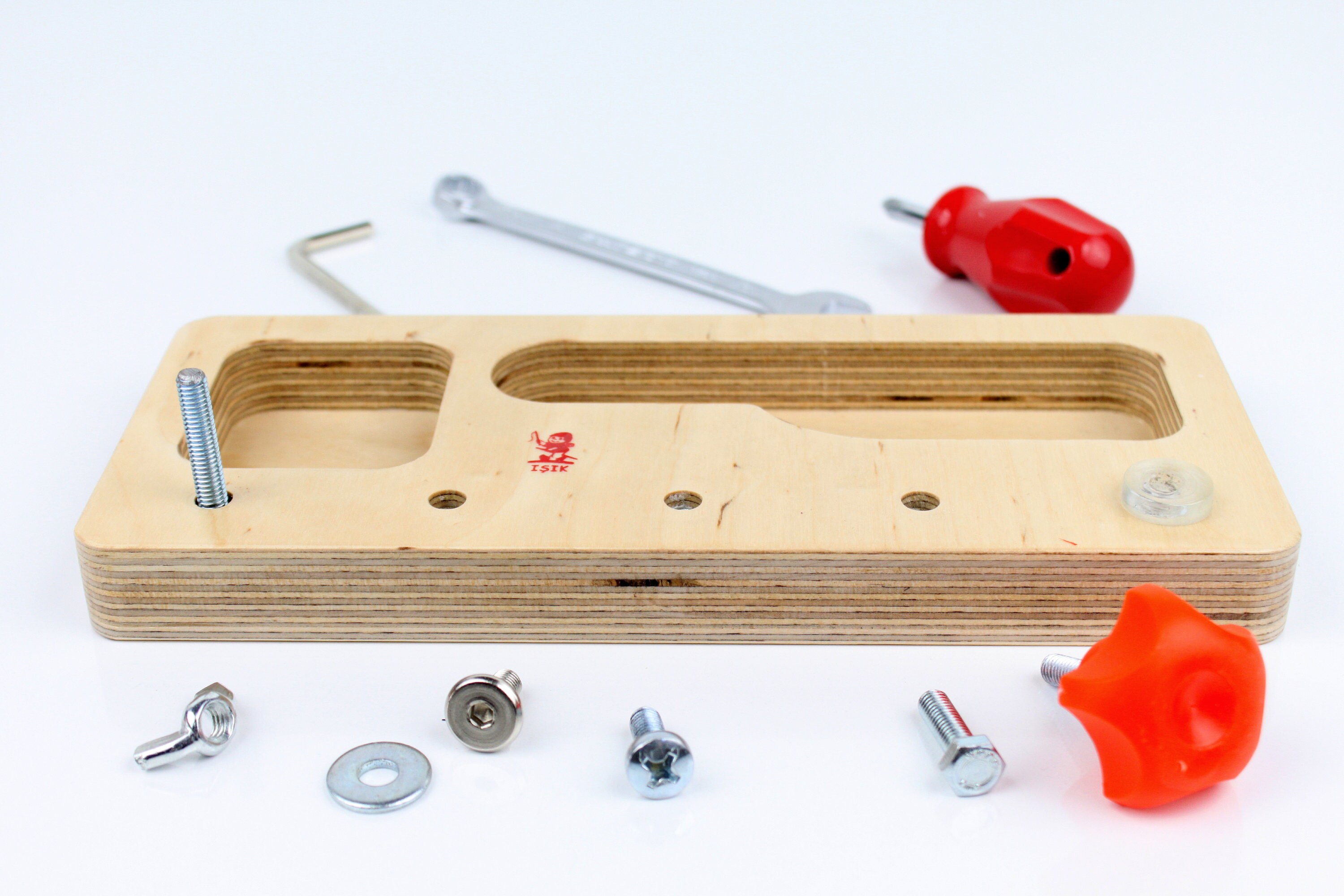 Montessori Screw Board, Practical Motor Skills, Sensory Toy Waldorf ...