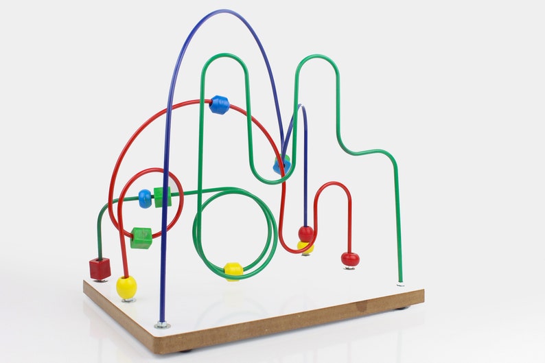 Maze Roller Coaster, Maze Labyrinth Handy Motor Skill, Loop Abacus ...
