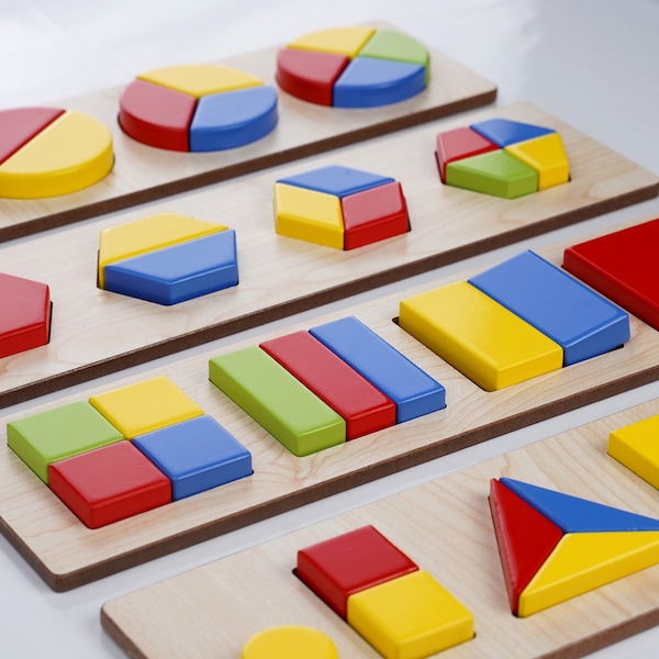 Geometric Puzzle - Etsy