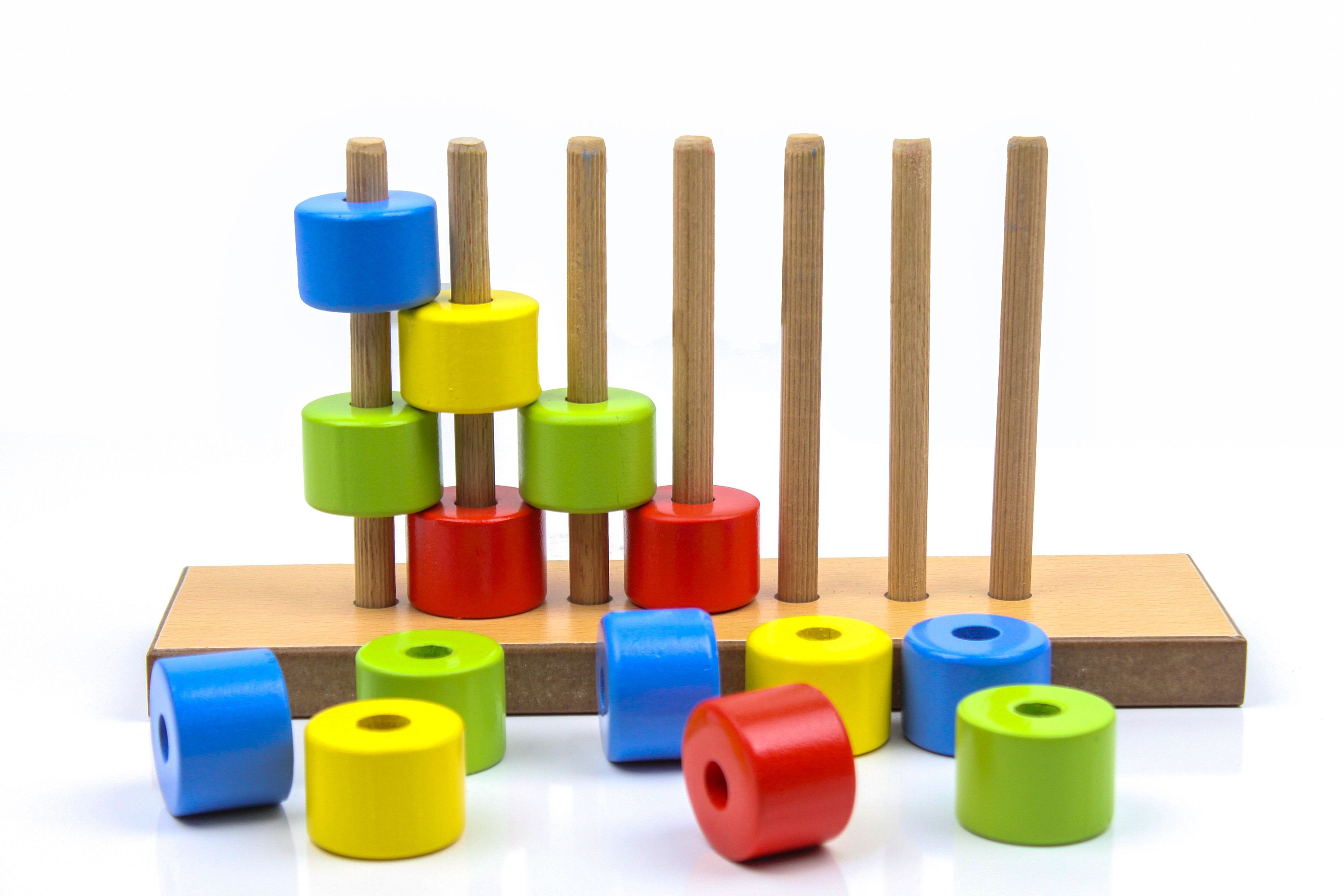 3D Cylinder Learning Tower Game for Toddler and Kids Educational Shape ...