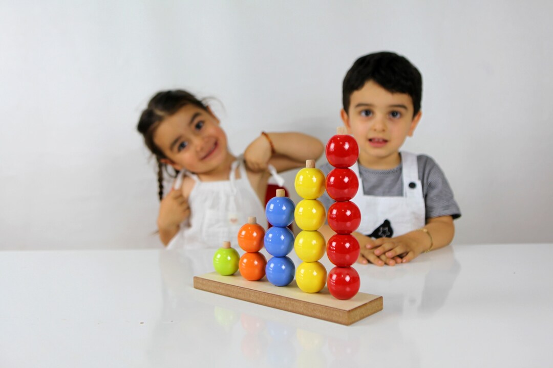 Sphere Arranging, Montesorri Game for Early Education, Toy for Toddler ...