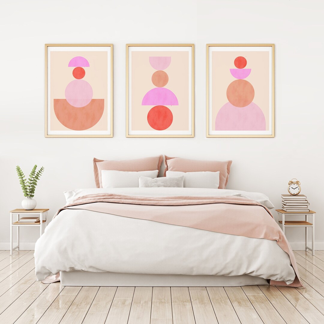 Set of 3 Prints Abstract, Digital Download Art Prints, Geometric Art ...