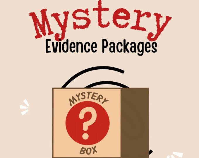 LARGE Forensics Blind BOX Crime Scene, CSI True Crime Merchandise ...