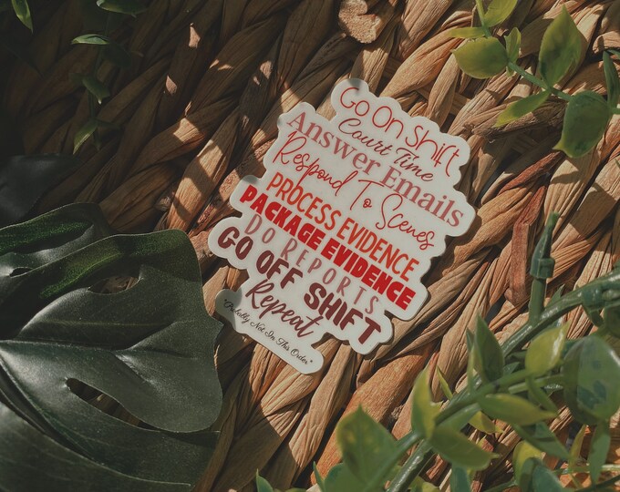 To Do List Crime Scene Sticker Forensics Gift Real CSI True - Etsy