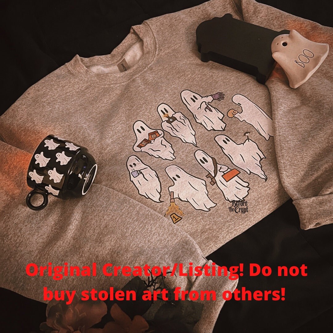 ORIGINAL CREATOR Print on DEMAND** Crime Scene Ghost Sweatshirt ...