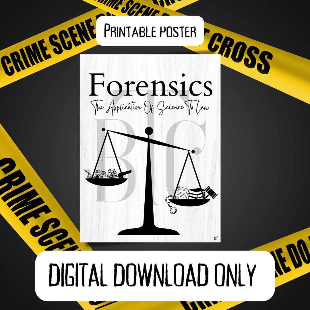 DIGITAL DOWNLOAD Only**forensic Definition Posters Bright Colorful Csi ...