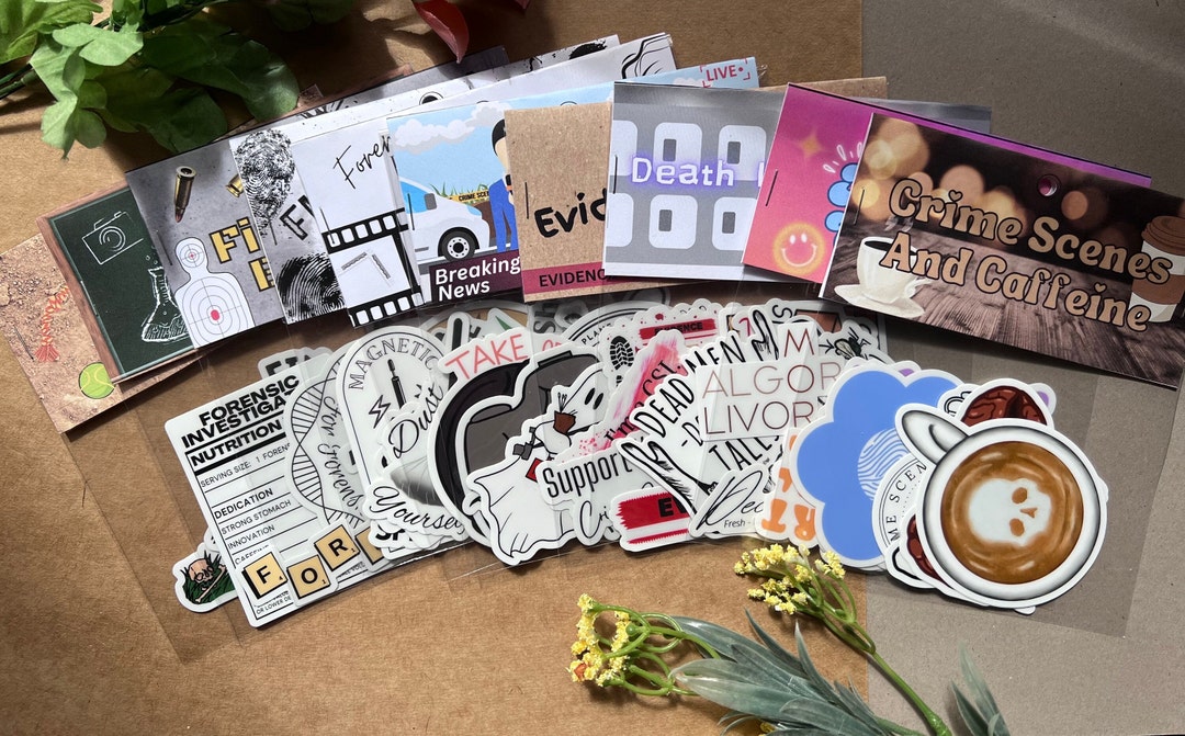 Forensic Sticker Packs Gift, Real CSI, True Crime, Law Enforcement ...