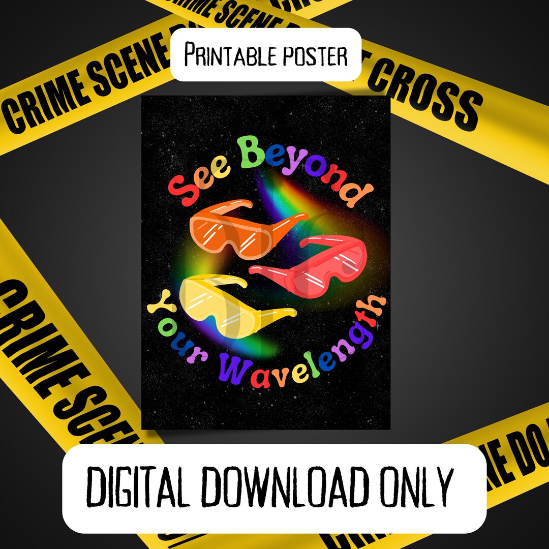 DIGITAL DOWNLOAD ONLY** See Beyond Your Wavelength Light Als Poster ...