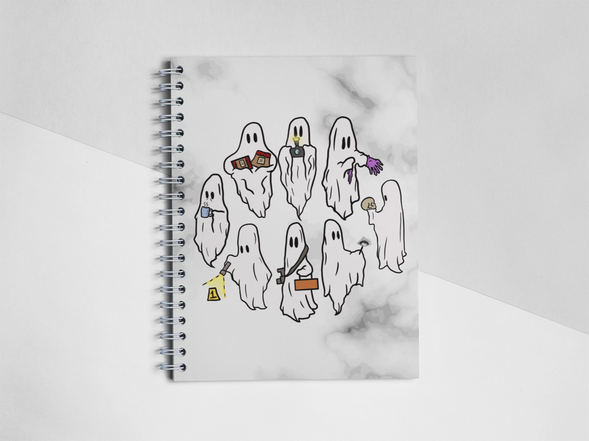 PRINT ON DEMAND Crime Scene Ghost Spiral Notebook Ruled Line - Etsy