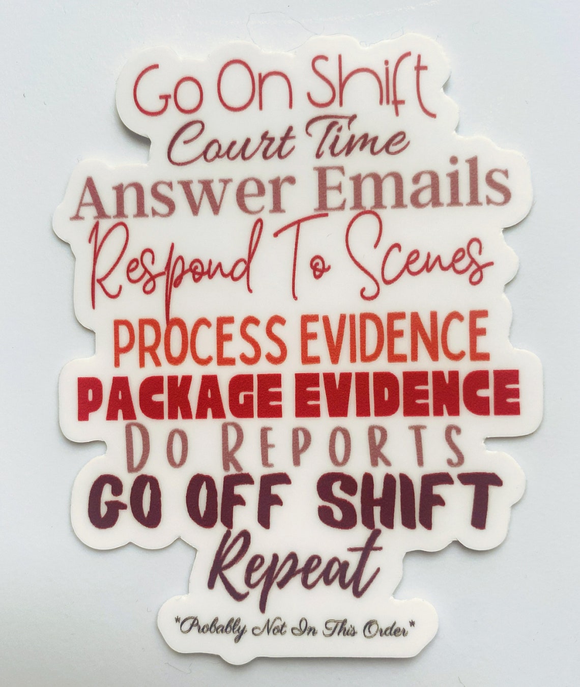 To Do List Crime Scene Sticker Forensics Gift Real CSI True - Etsy