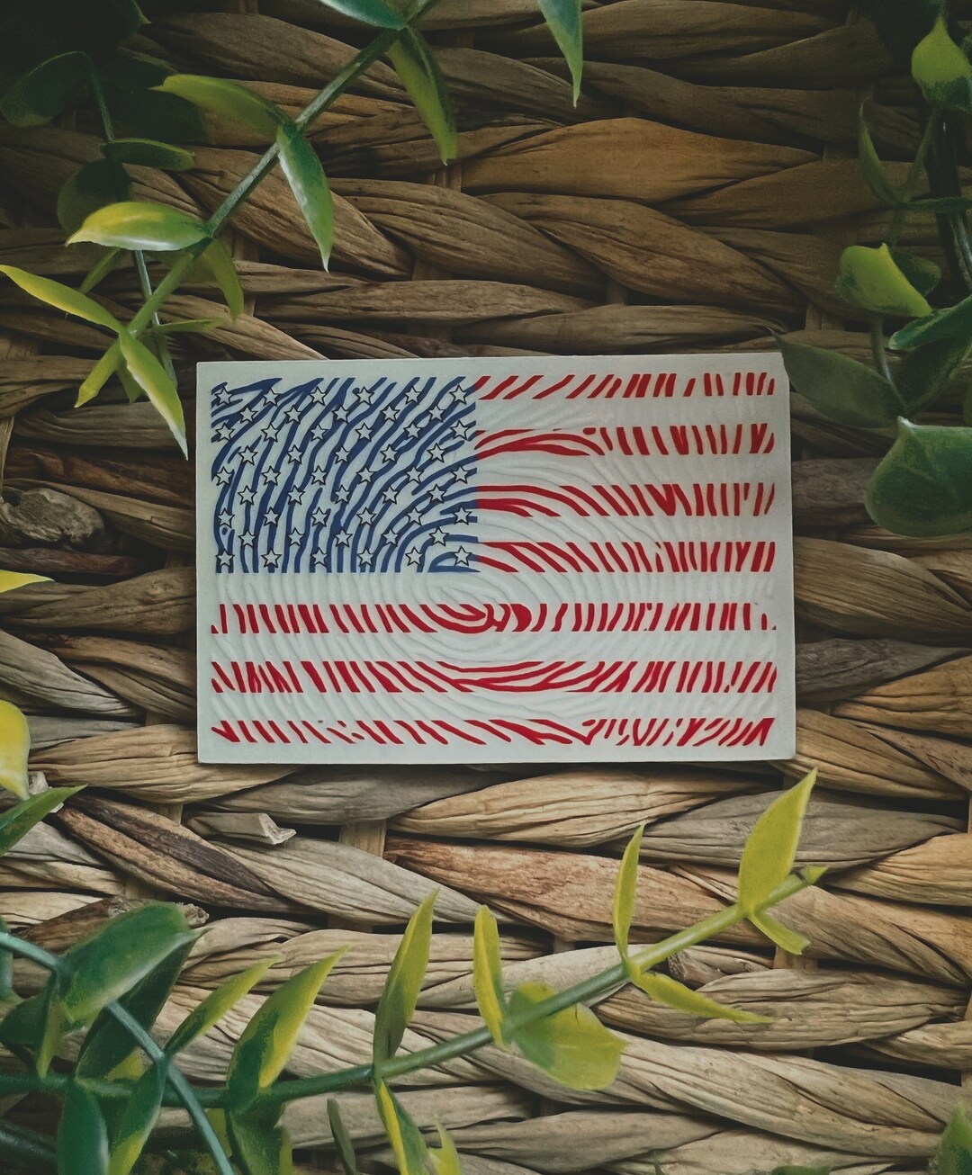 Clear USA Flag Fingerprint Crime Scene, Real CSI, Forensics, Gift ...