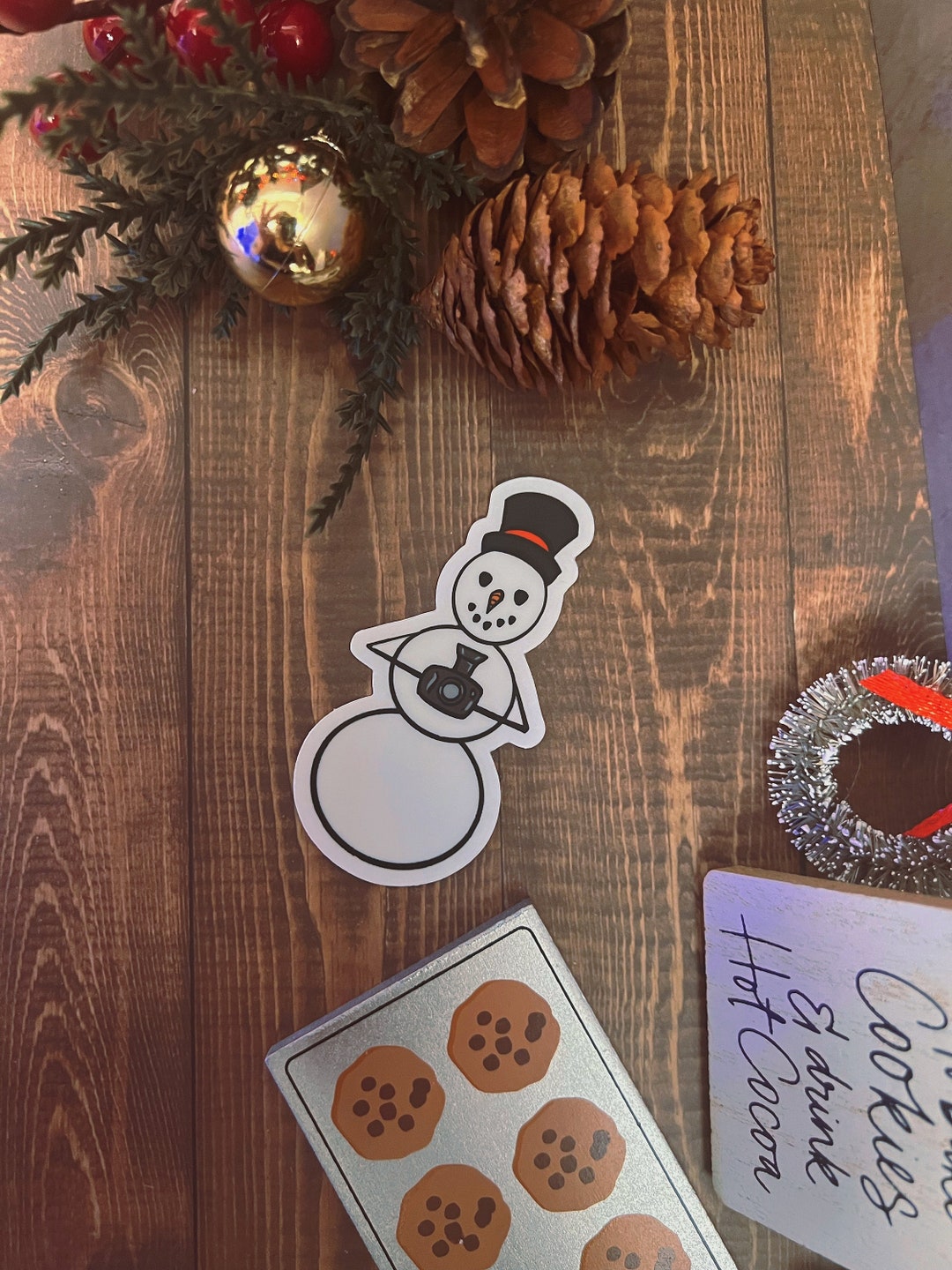 CLEAR Snowman CSI Holiday Crime Scene Sticker, Forensics, True Crime ...