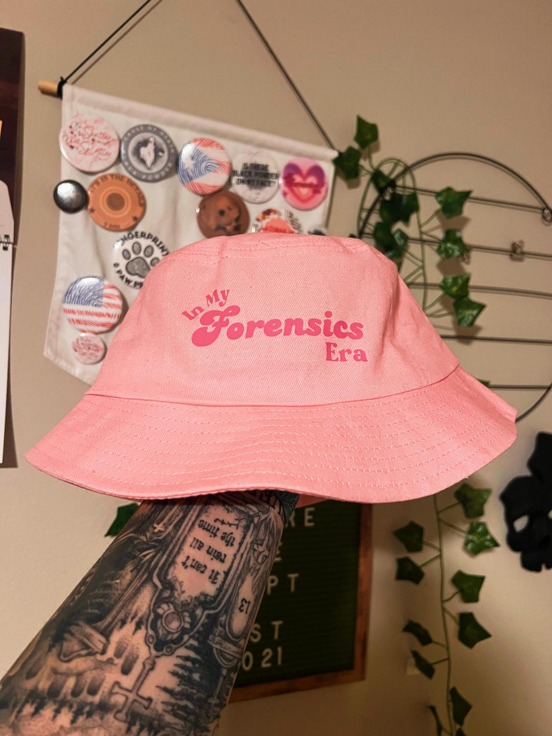 Pink Forensics Era Bucket Hat Forensics Gift, Real CSI, True Crime ...