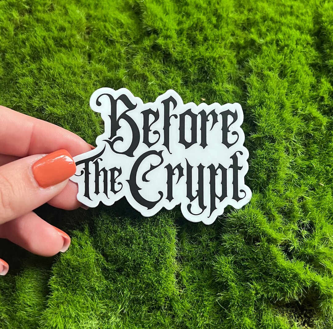 Before the Crypt Logo Crime Scene Sticker Forensics Gift - Etsy