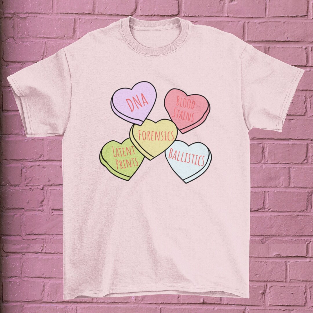 PRINT ON DEMAND*** Forensics Valentine's Day Candy Hearts Unisex Jersey ...