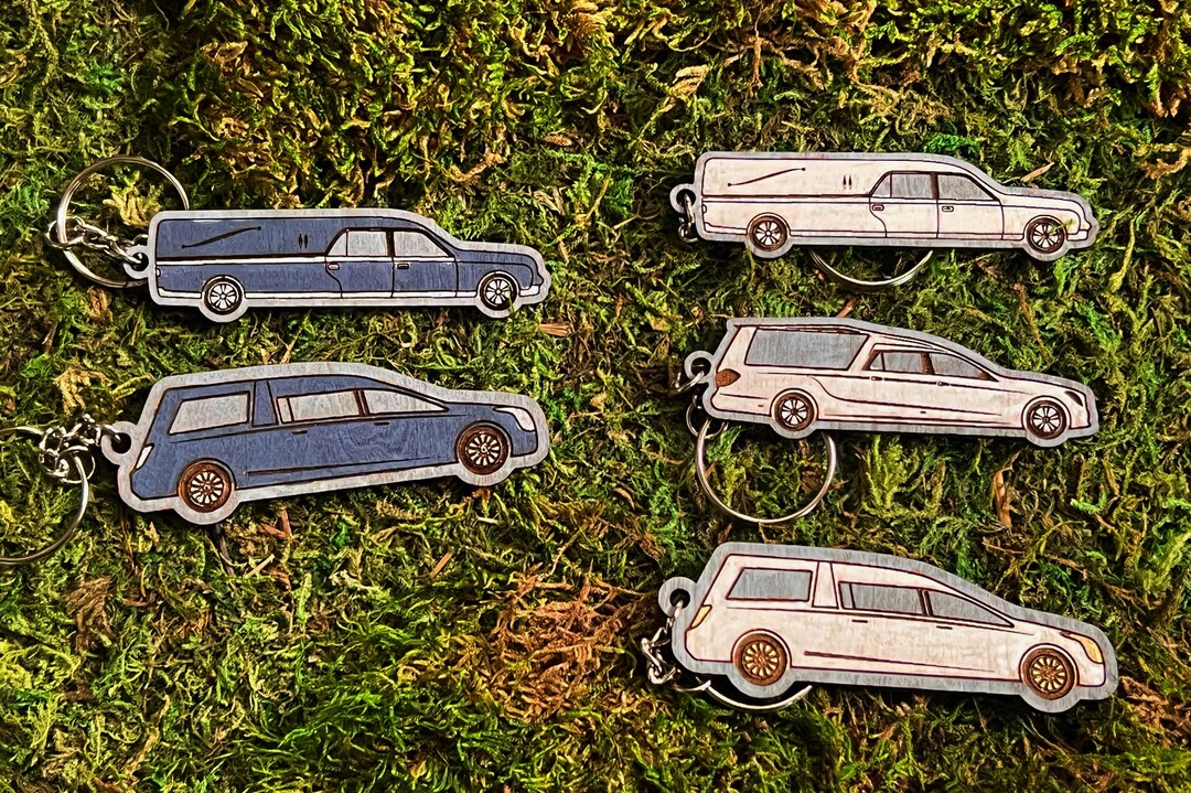 Hearse Styles Laser Cut Hand Painted Keychains CSI, Forensic Science ...