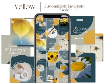 Curves Instagram Puzzle Template for Brands and Blogs - Etsy