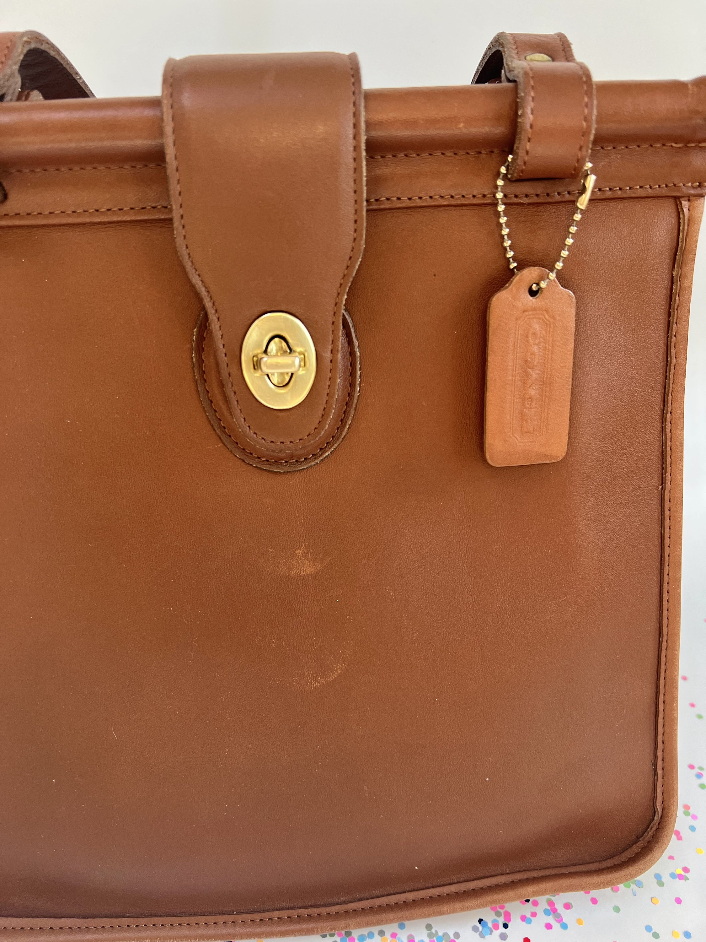 Vintage Coach Brown British Tan Weston Shopper Purse Circa - Etsy