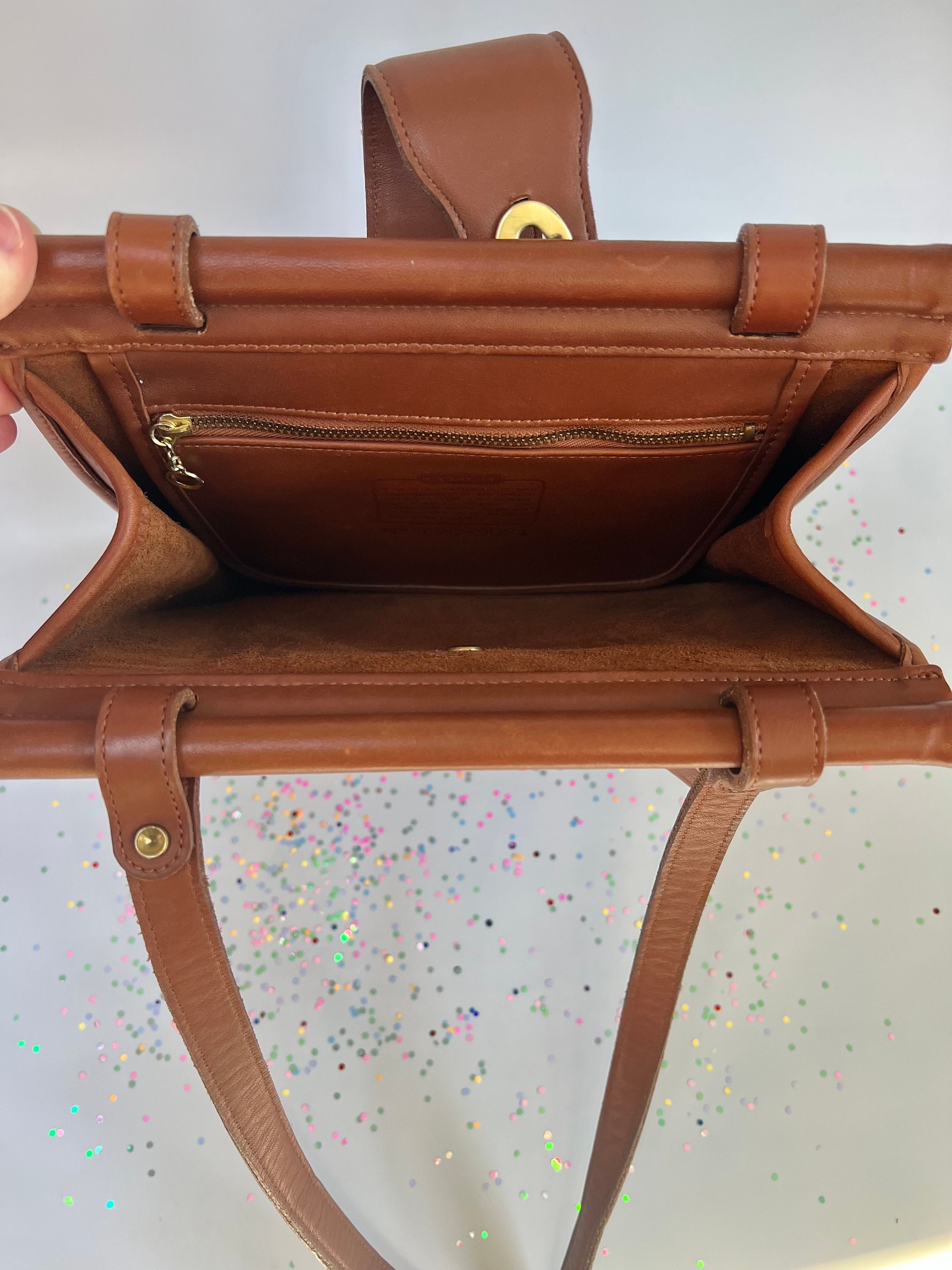 Vintage Coach Brown British Tan Weston Shopper Purse Circa - Etsy