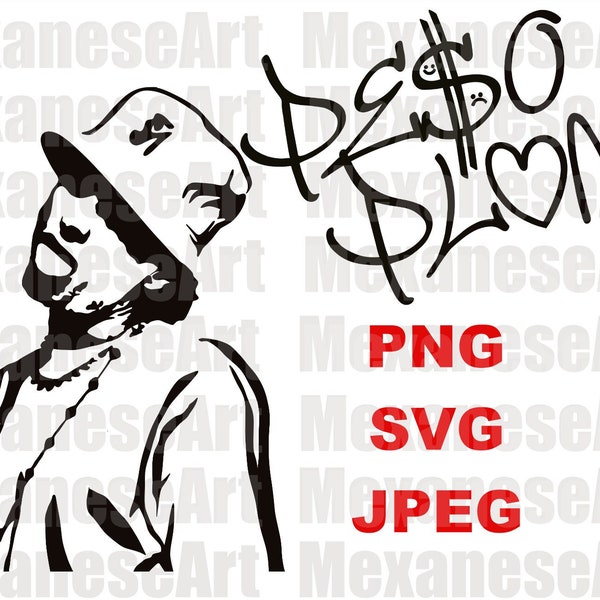 Peso Pluma Logo Svg - Etsy