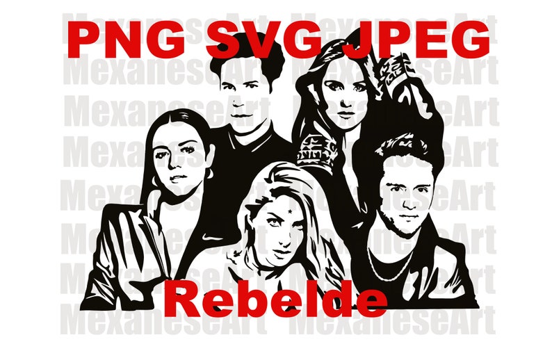 Rebelde RBD SVG PNG Jpeg Y Soy Rebelde Sublimation Tour - Etsy