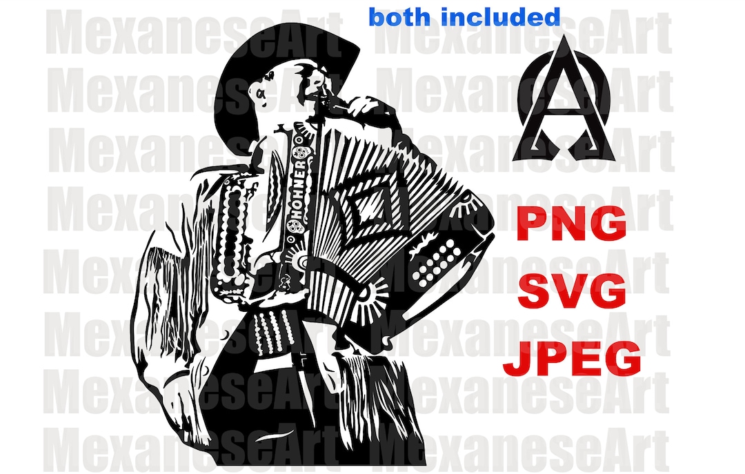Alfredo Olivas, PNG, JPEG, SVG, Banda, Mexicano, Cricut, Imprimible, Descarga de Gráficos ...