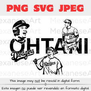 Shohei Ohtani, PNG, SVG, JPEG, Baseball, Dodgers, Cricut, Design ...