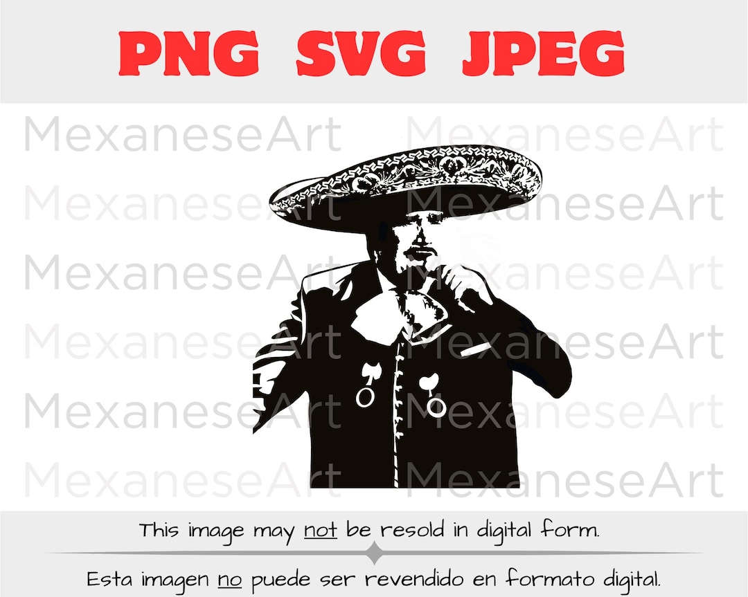 Vicente Fernandez, PNG, JPEG, SVG, , Mexican, Music, Mariachi, Cricut ...