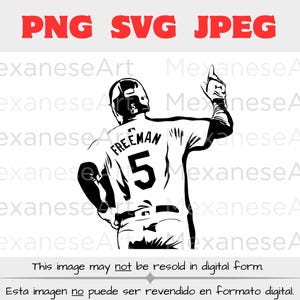 Freeman, PNG, SVG, JPEG, Baseball, Dodgers, Grand Slam, Cricut, Design ...