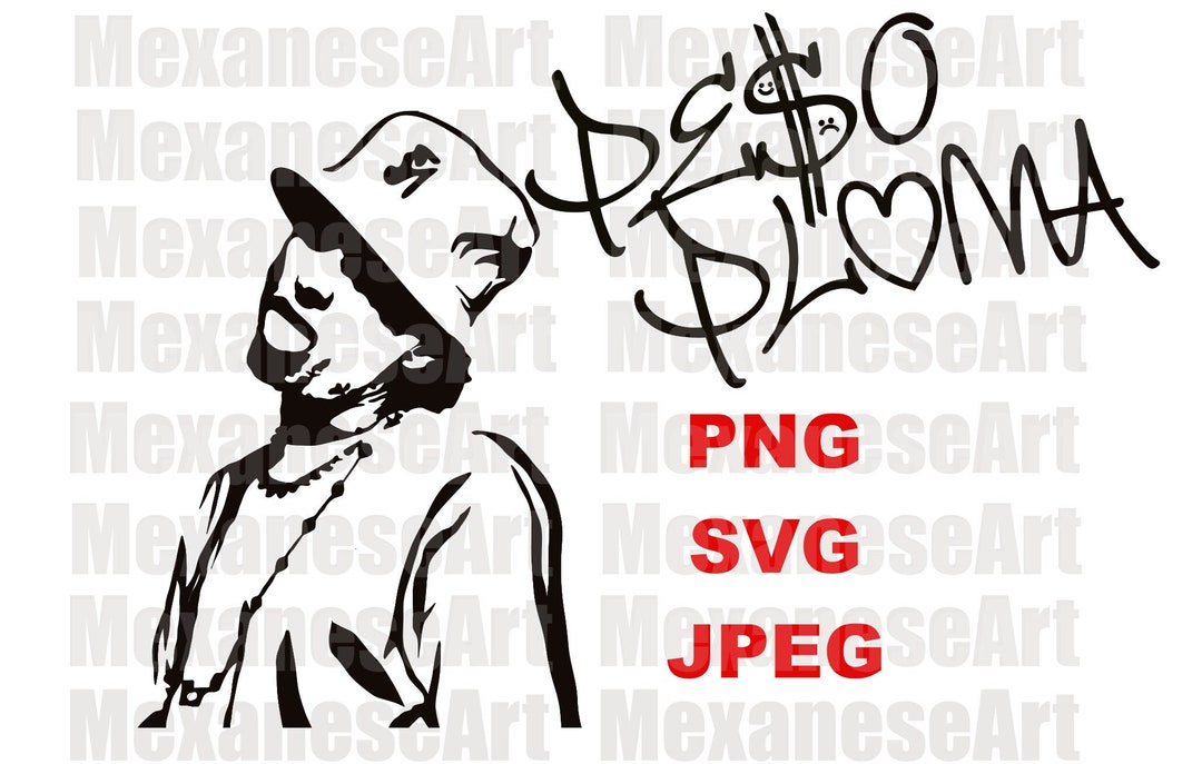 Peso Pluma, PNG, SVG, JPEG, Musica Regional, Cricut, Printable ...