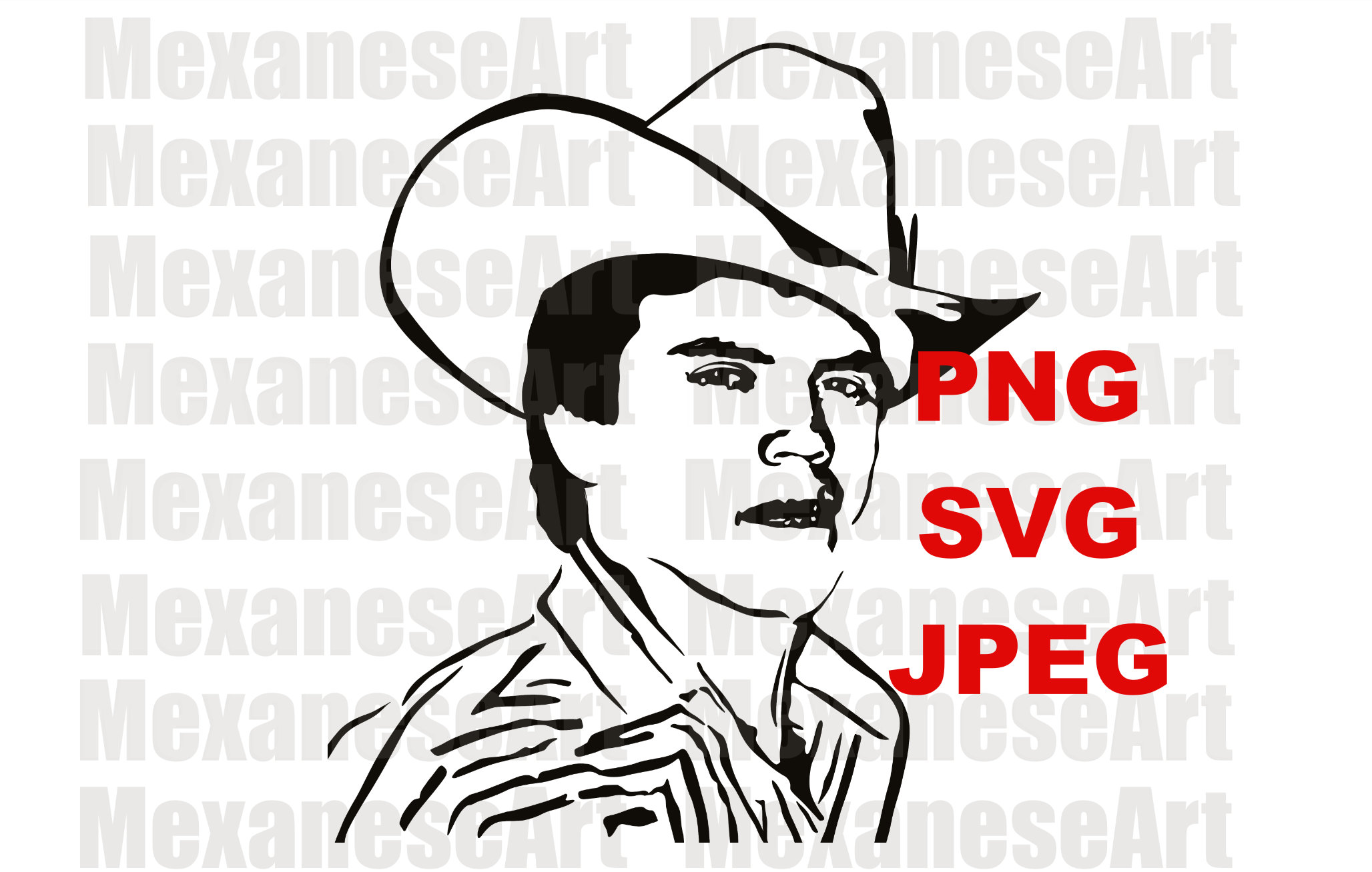 Chalino Sanchez PNG SVG JPEG Mexicano Corridos Música - Etsy México