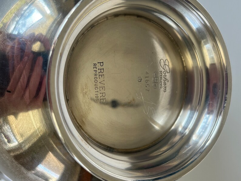 Gorham Sterling P Revere Reproduction 41657 Vintage Silver Bowl - Etsy