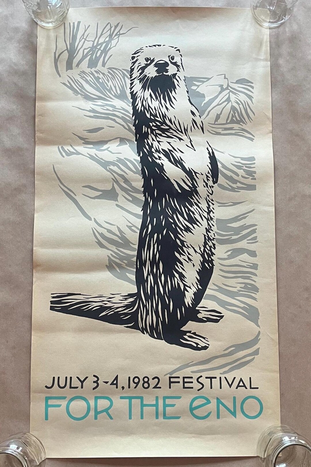 1982 Festival for the Eno Screen Printed Poster Original Durham NC ...