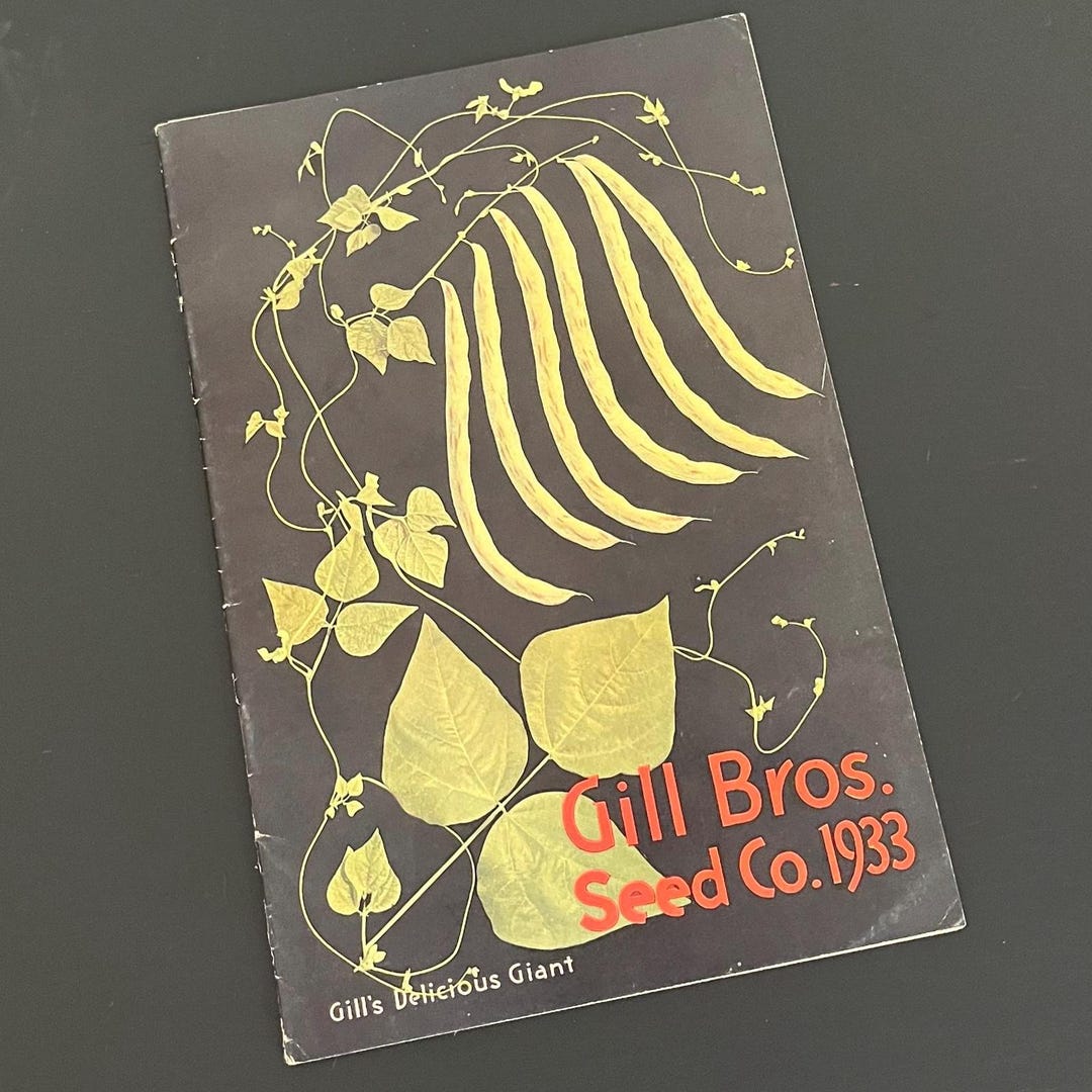 1933 Gill Brothers Seed Catalog Portland Oregon Montavilla Station ...