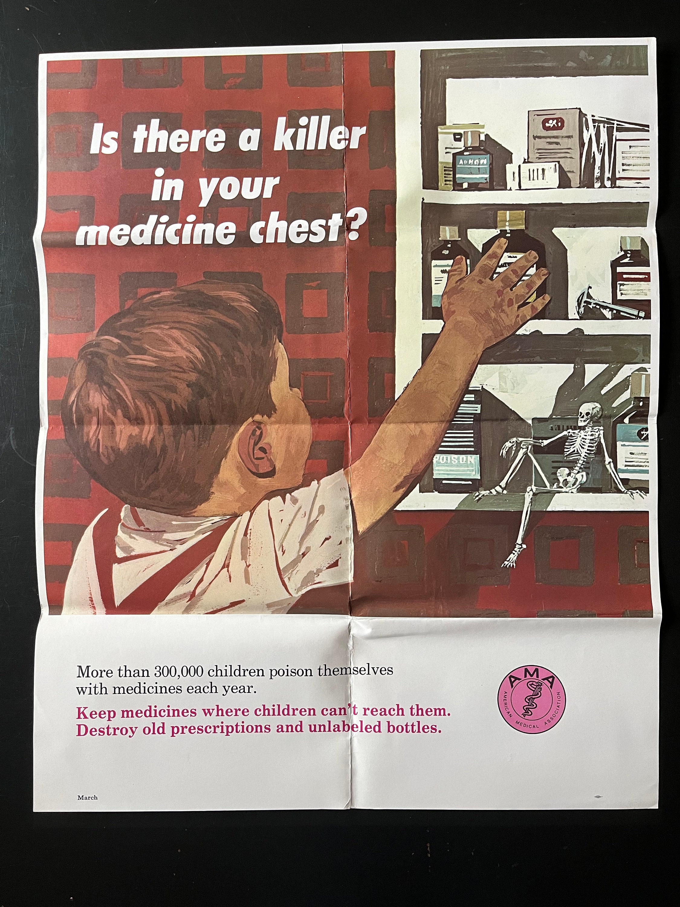 Vintage 1960s Poison Safety Poster – American Medical Association - Etsy
