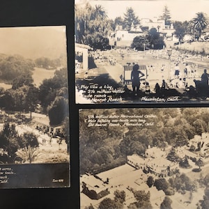 Lot of 3 RPPC Real Photo Postcards Old Hearst Ranch Pleasanton ...