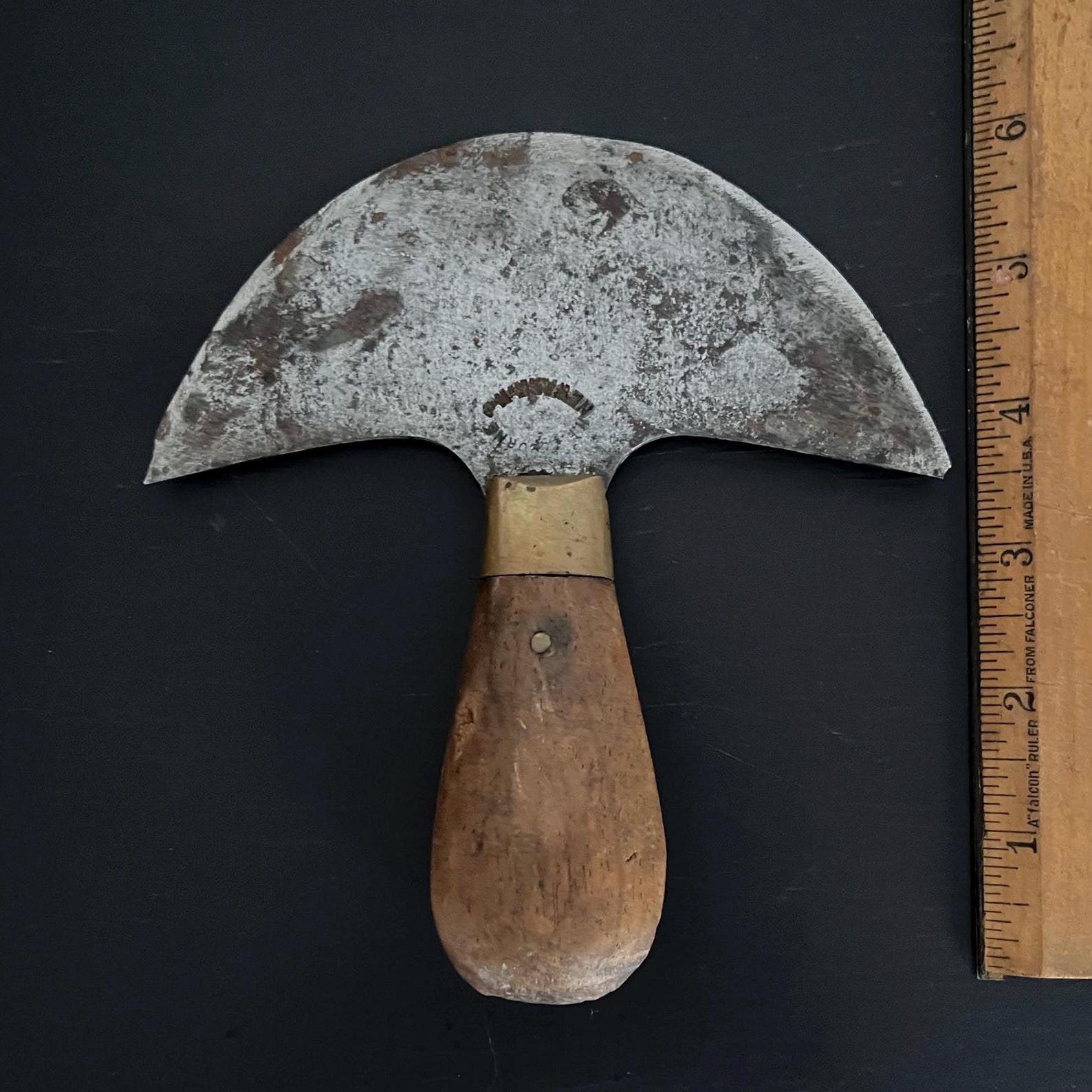 Group of 3 Primitive Kitchen Choppers With Wood Handles Antique ...